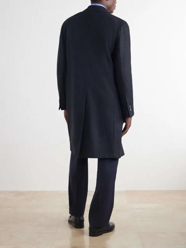 Boglioli Double-breasted Wool-blend Twill Coat