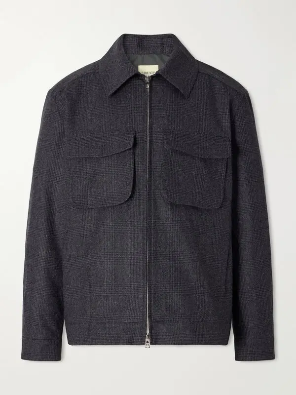 De Bonne Facture Student Prince Of Wales Wool-flannel Jacket