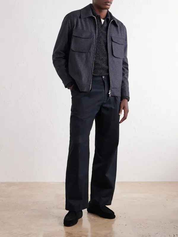De Bonne Facture Student Prince Of Wales Wool-flannel Jacket