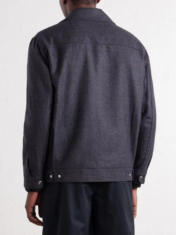 De Bonne Facture Student Prince Of Wales Wool-flannel Jacket