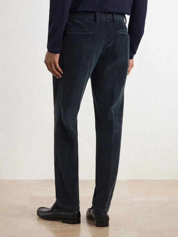 Boglioli Straight-leg Cotton And Modal-blend Corduroy Suit Trousers