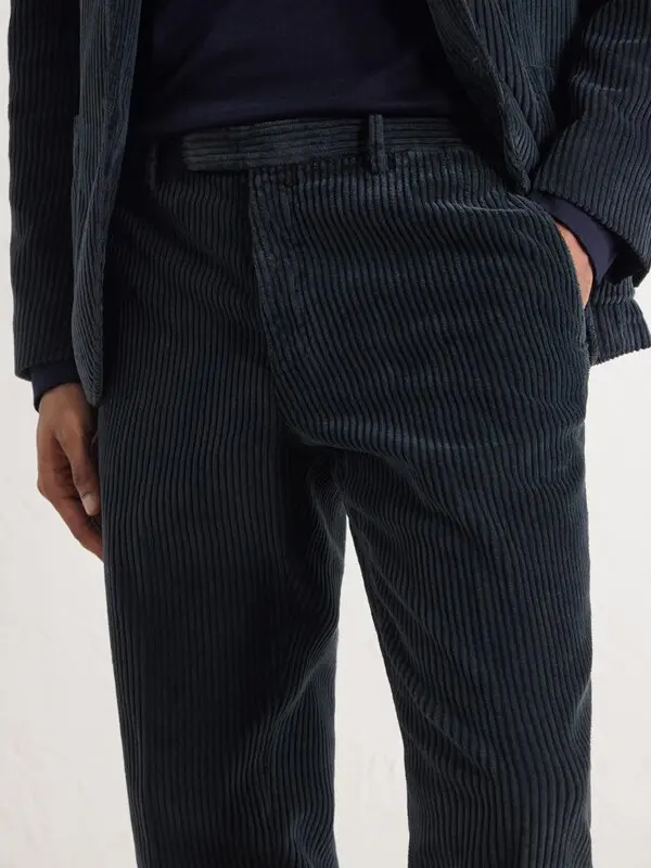 Boglioli Straight-leg Cotton And Modal-blend Corduroy Suit Trousers