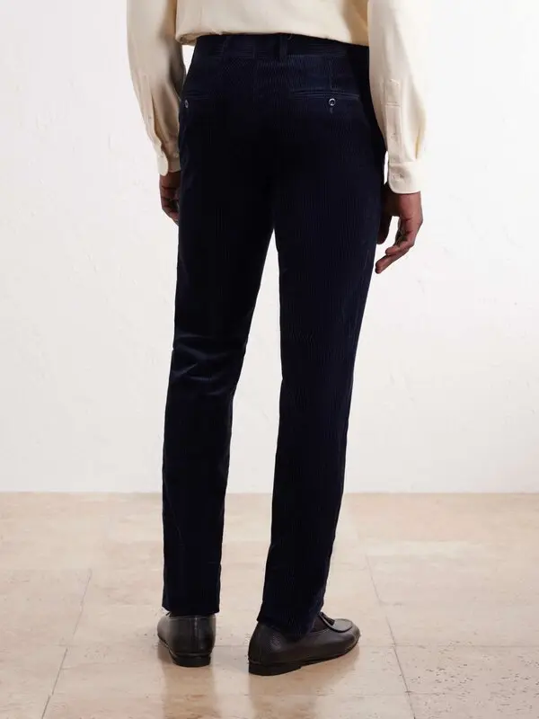 Rubinacci Modaluca Tapered Cotton-corduroy Trousers