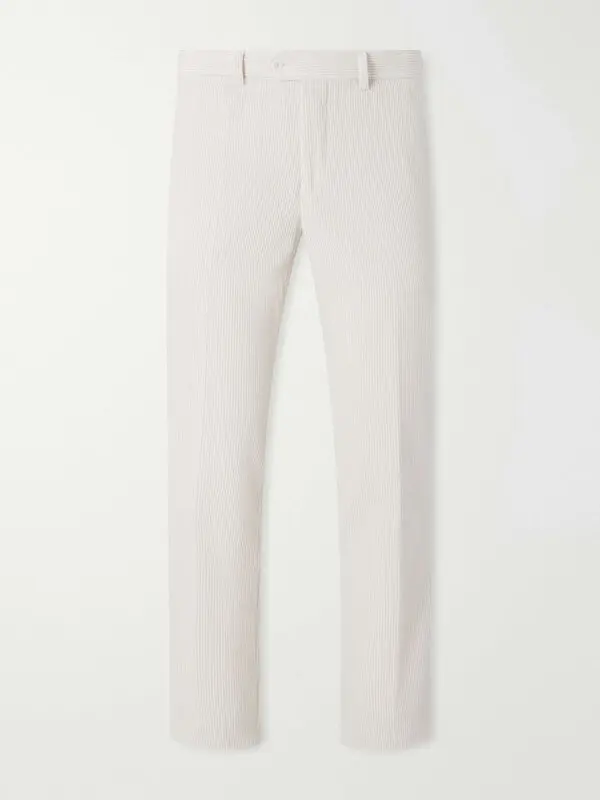Rubinacci Modaluca Tapered Cotton-corduroy Trousers