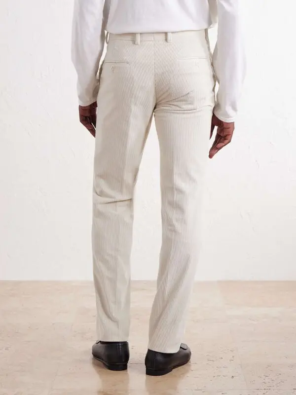 Rubinacci Modaluca Tapered Cotton-corduroy Trousers