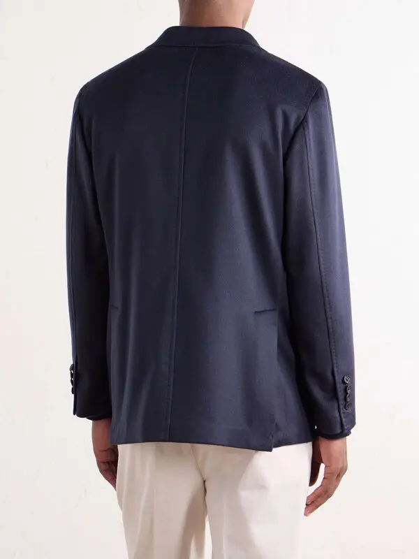 Rubinacci Darted Cashmere Woven Suit Jacket