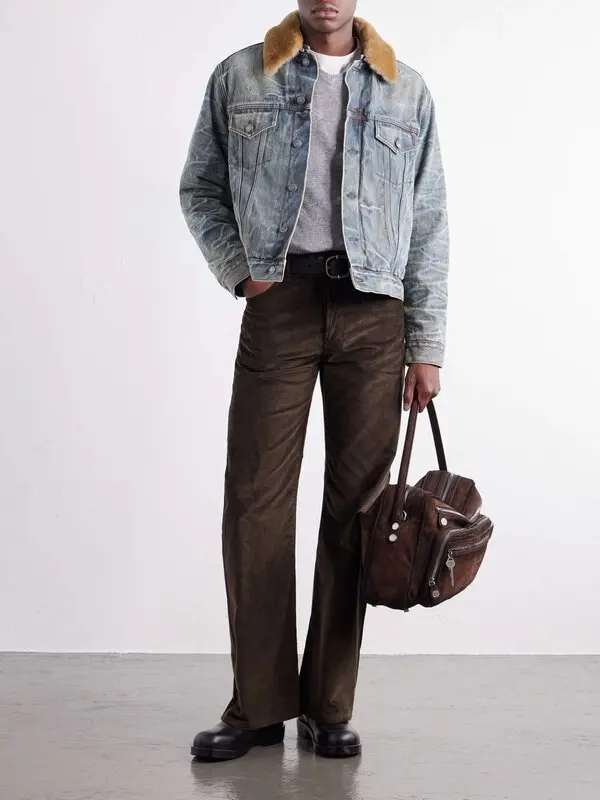 Acne Studios Straight-leg Cotton-corduroy Trousers