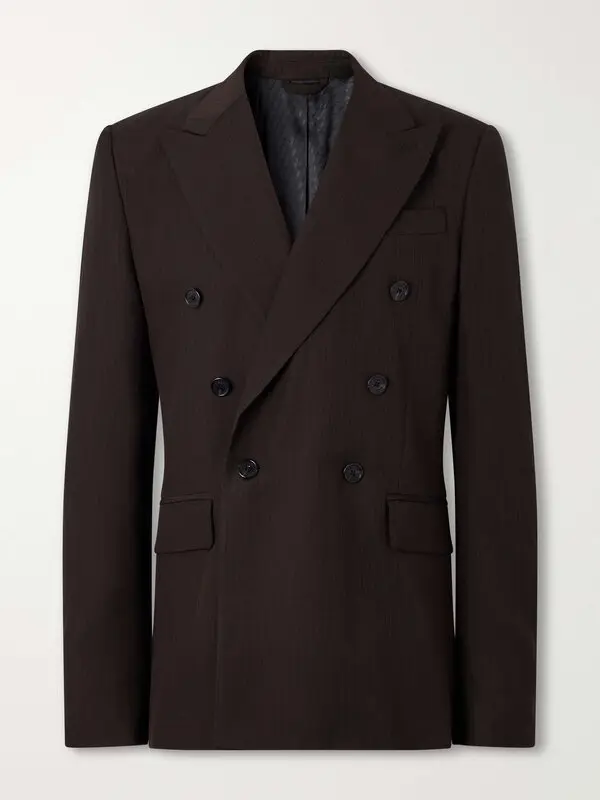 Acne Studios Double-breasted Herringbone Blazer