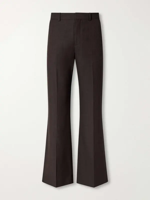 Acne Studios Straight-leg Herringbone Trousers - Brown
