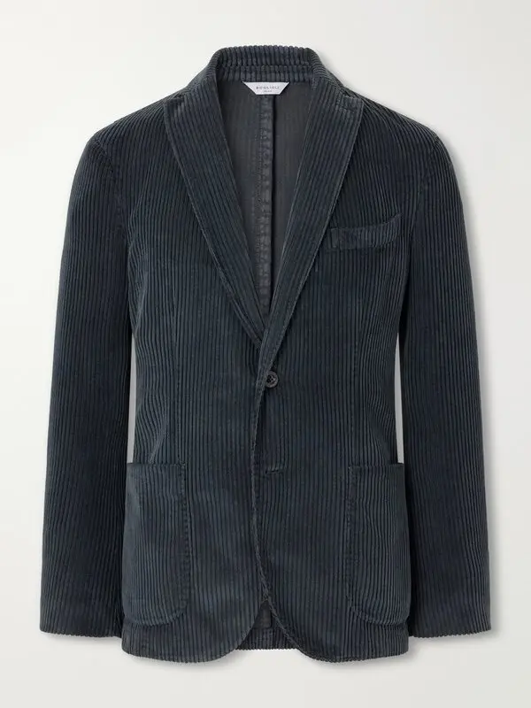 Boglioli Cotton-blend Corduroy Blazer - Gray