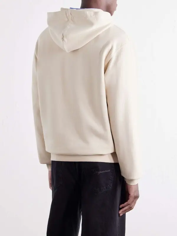 Jacquemus Logo-appliquéd Cotton-jersey Hoodie