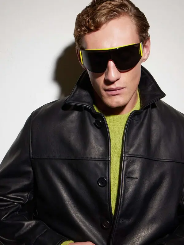 Loewe Speed Shield Aviator-style Metal Sunglasses