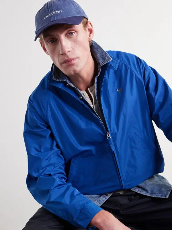 Aimé Leon Dore Logo-embroidered Pigment-dyed Cotton Baseball Cap - Blue