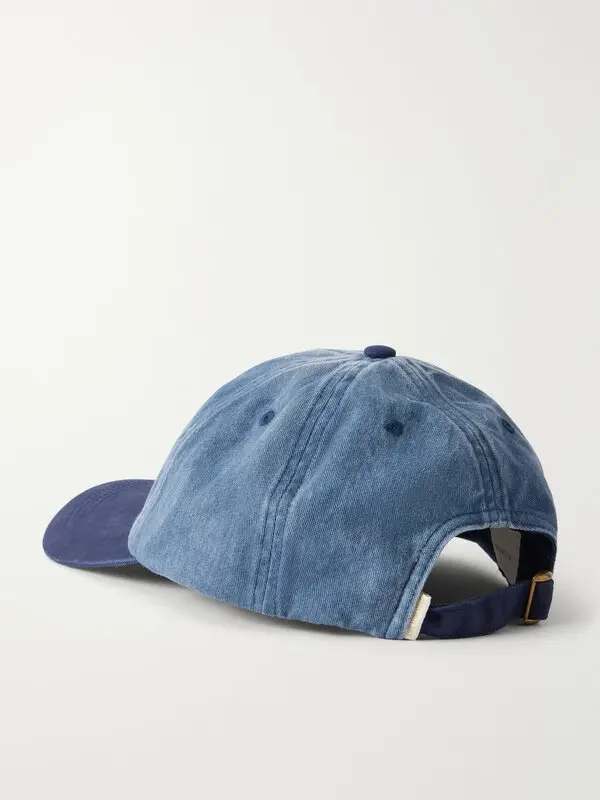 Aimé Leon Dore Logo-embroidered Pigment-dyed Cotton Baseball Cap - Blue