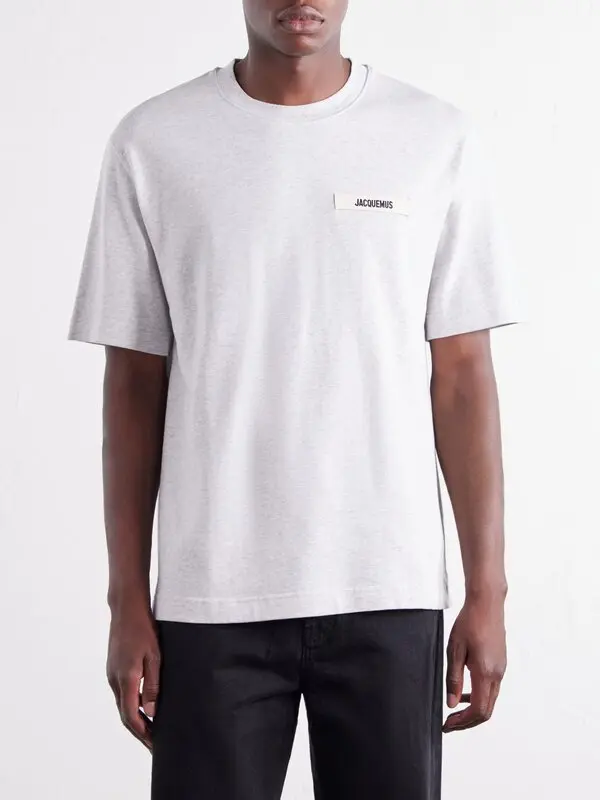 Jacquemus Logo-appliquéd Cotton-jersey T-shirt