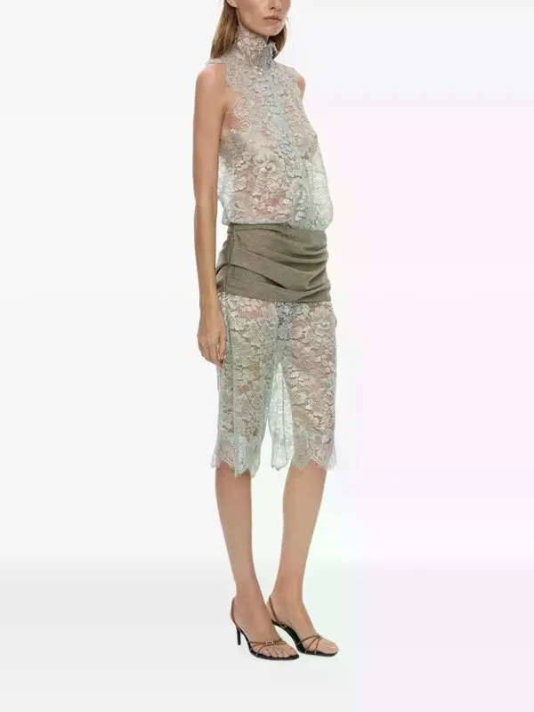 Christopher Esber Moonlit Patina Zipped Jumpsuit - Silver
