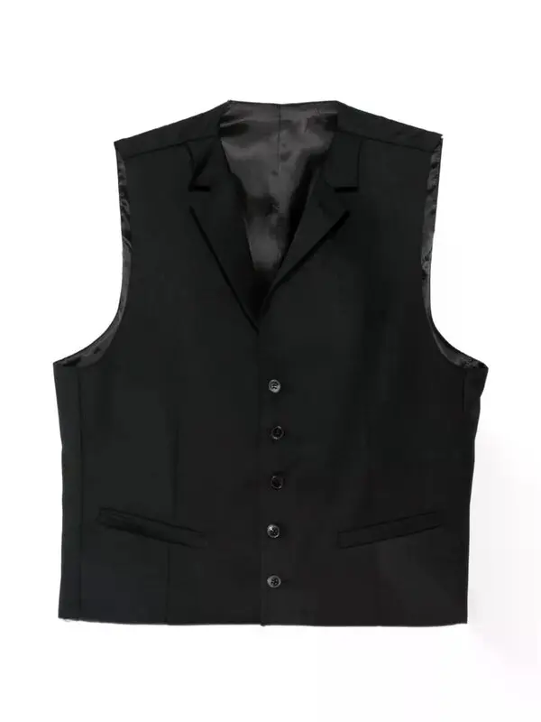 Karl Lagerfeld Notch-lapel Button-up Waistcoat