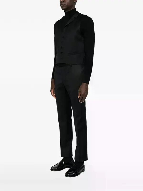Karl Lagerfeld Notch-lapel Button-up Waistcoat