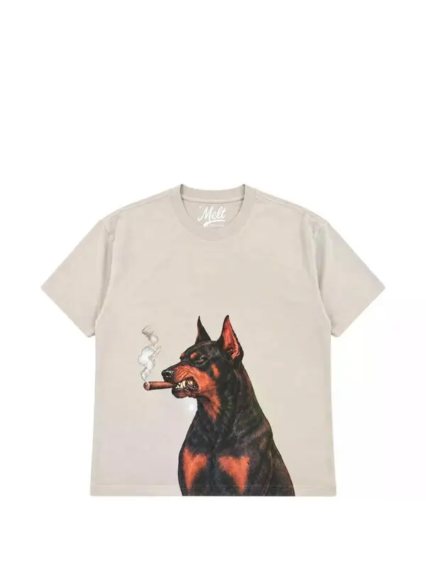 MELT Dog-print Cotton T-shirt