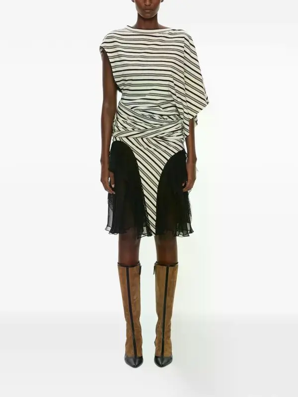 Christopher Esber Striped Panelled Mini Dress