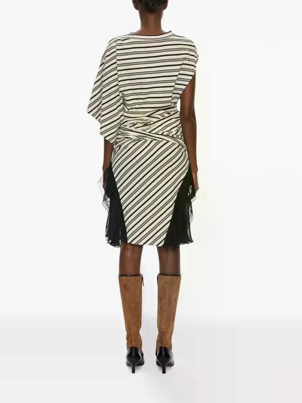 Christopher Esber Striped Panelled Mini Dress