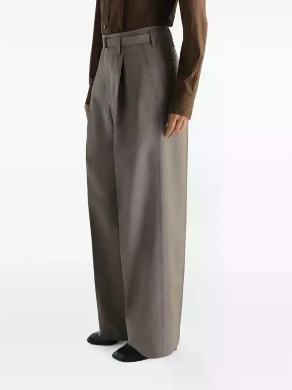 LEMAIRE Wide Pleated Pants In Wool And Mohair Cloth