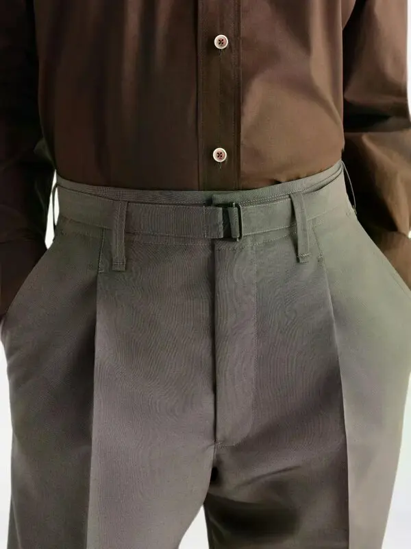 LEMAIRE Wide Pleated Pants In Wool And Mohair Cloth
