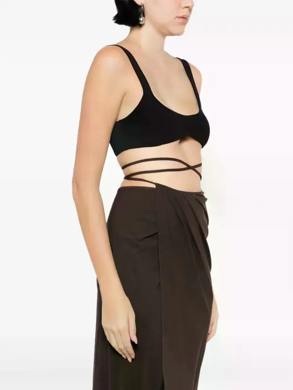 Christopher Esber Minuscule Ribbed Bralette Top