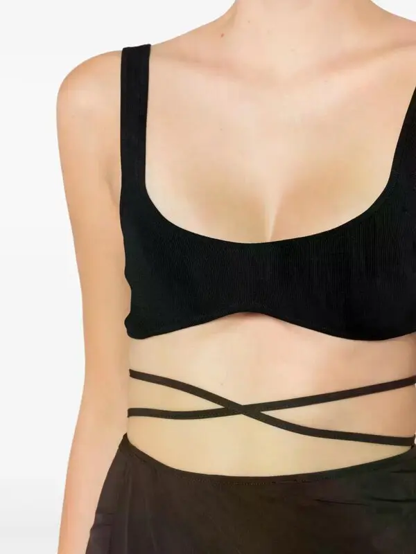 Christopher Esber Minuscule Ribbed Bralette Top