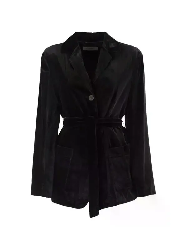 Max Mara Belted Velvet Blazer