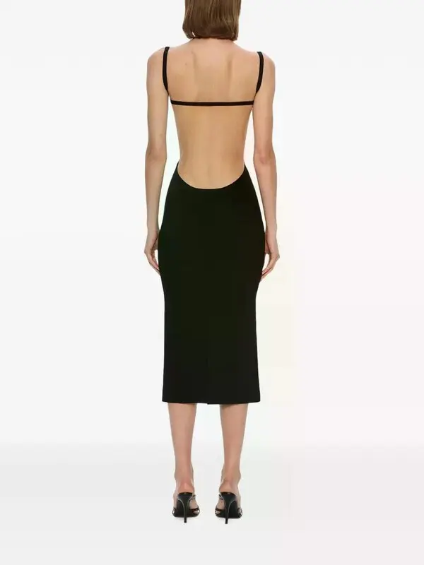Christopher Esber Mara Contour Knit Midi Dress - Black