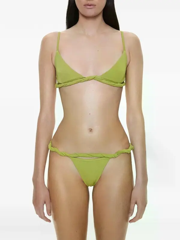 Christopher Esber Rolled-up Bikini Briefs - Green