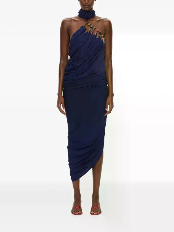 Christopher Esber Tropique Droplet Halter Dress