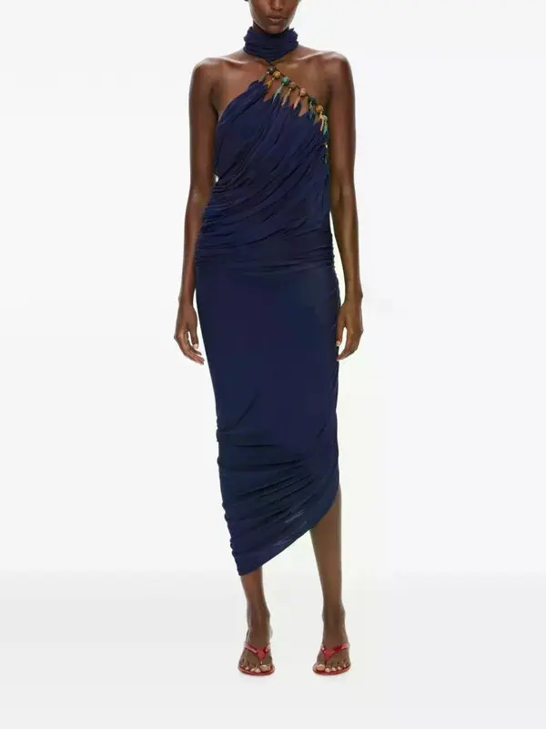 Christopher Esber Tropique Droplet Halter Dress
