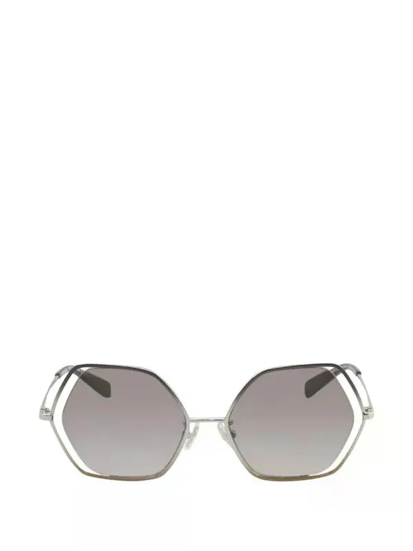 COACH Geometric-frame Sunglasses - Silver