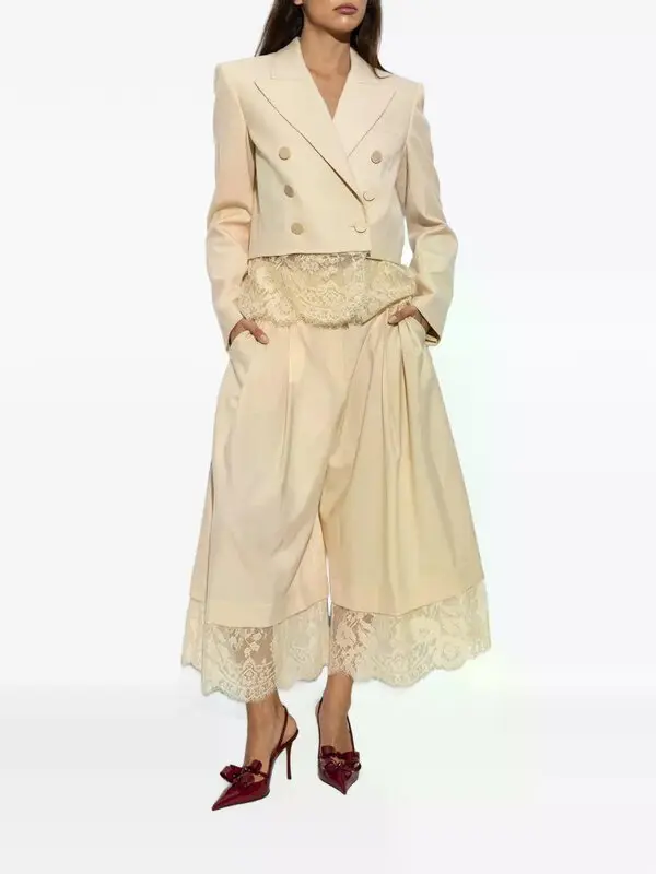 Zimmermann Valiant Lace Cropped Blazer