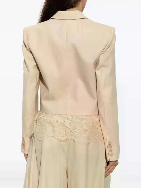 Zimmermann Valiant Lace Cropped Blazer