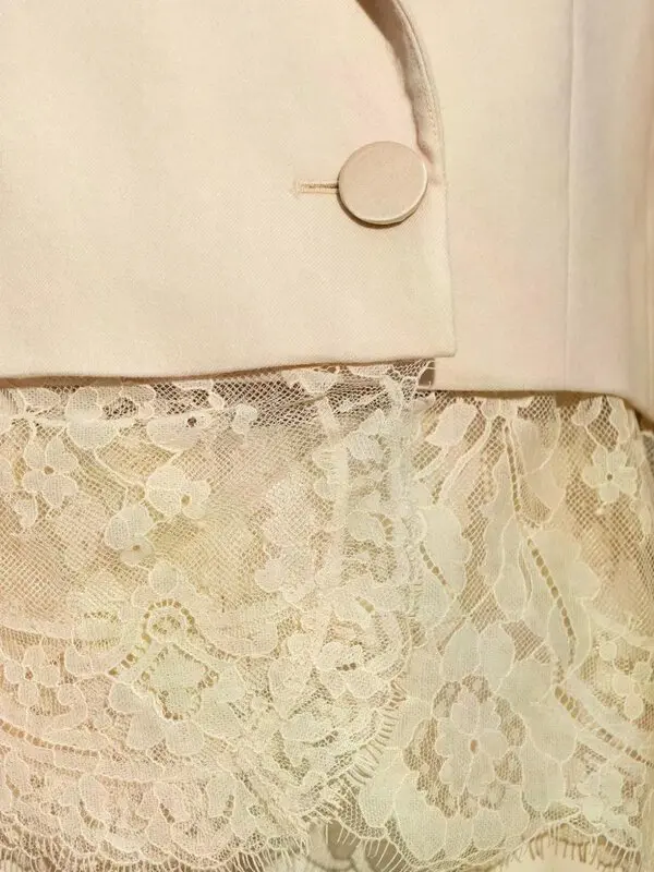 Zimmermann Valiant Lace Cropped Blazer