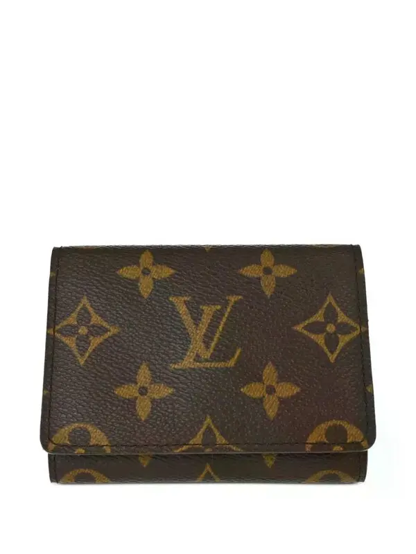 LOUIS VUITTON Monogram Enveloppe Carte De Visite Cardholder - Brown