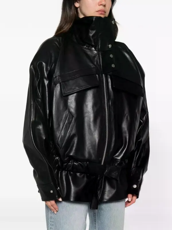 ENTIRE STUDIOS Sol Belted High-neck Jacket