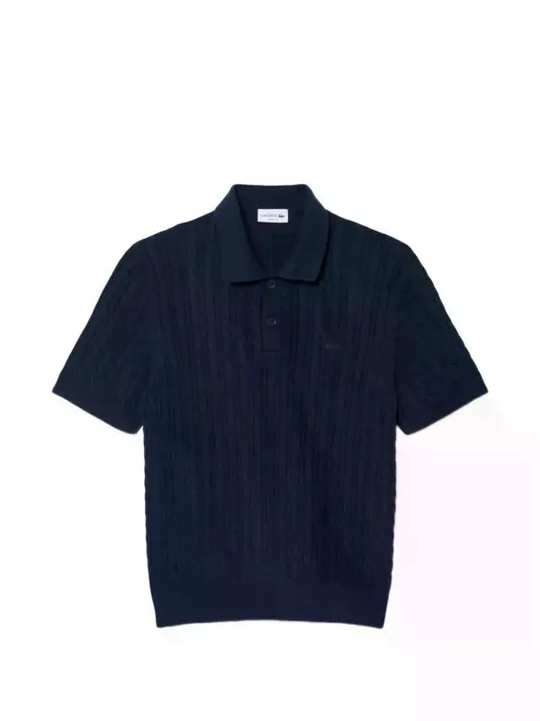 Lacoste Cable-knit Polo Shirt