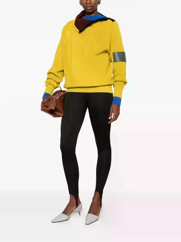Loewe Zip-shoulder Ribbed-knit Sweater