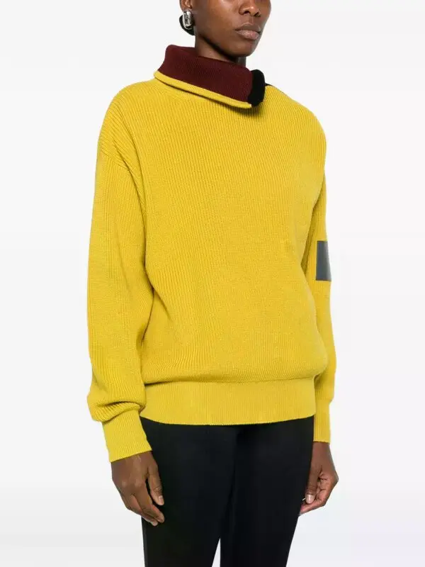 Loewe Zip-shoulder Ribbed-knit Sweater
