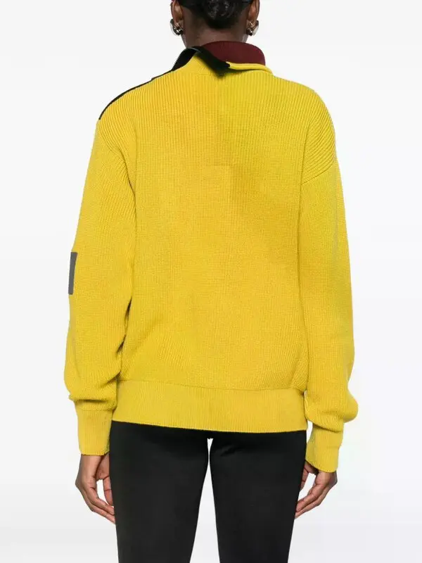 Loewe Zip-shoulder Ribbed-knit Sweater