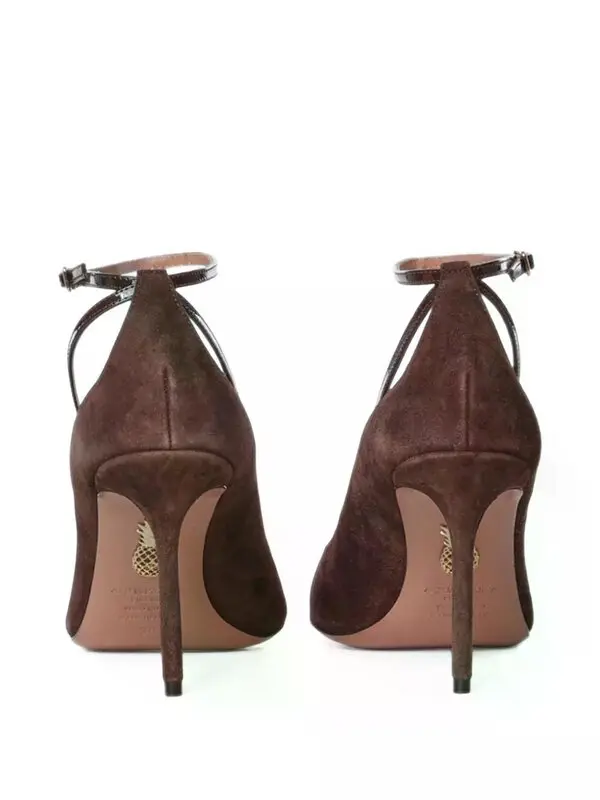 AQUAZZURA Odysea Cap-toe Buckled Heeled Pumps