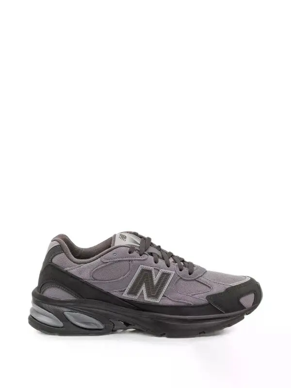 NEW BALANCE Paneled Mesh-suede Sneakers - Grey