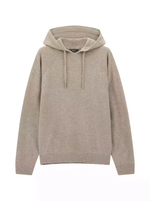 Boggi Milano Knitted Sweatshirt In Merino Wool And Yak