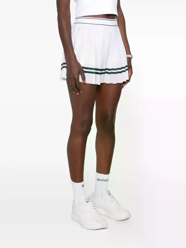 Sporty & Rich Pleated Striped Skirt