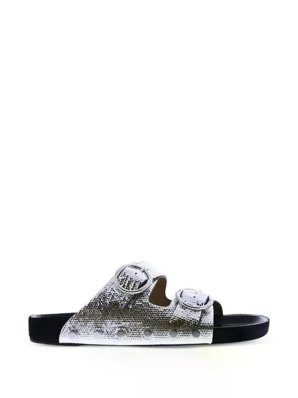 Isabel Marant Étoile Lennyo Studded Sandals - Silver