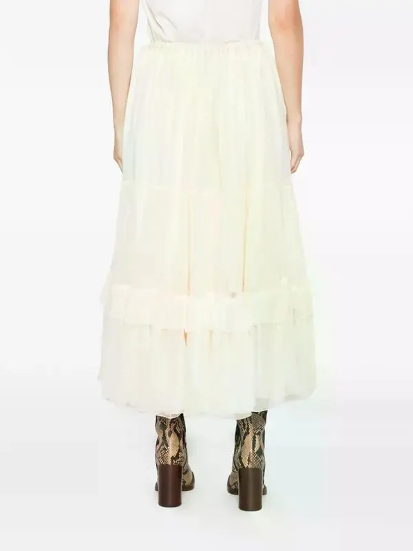 Chloé Tiered Ruffled Maxi Skirt